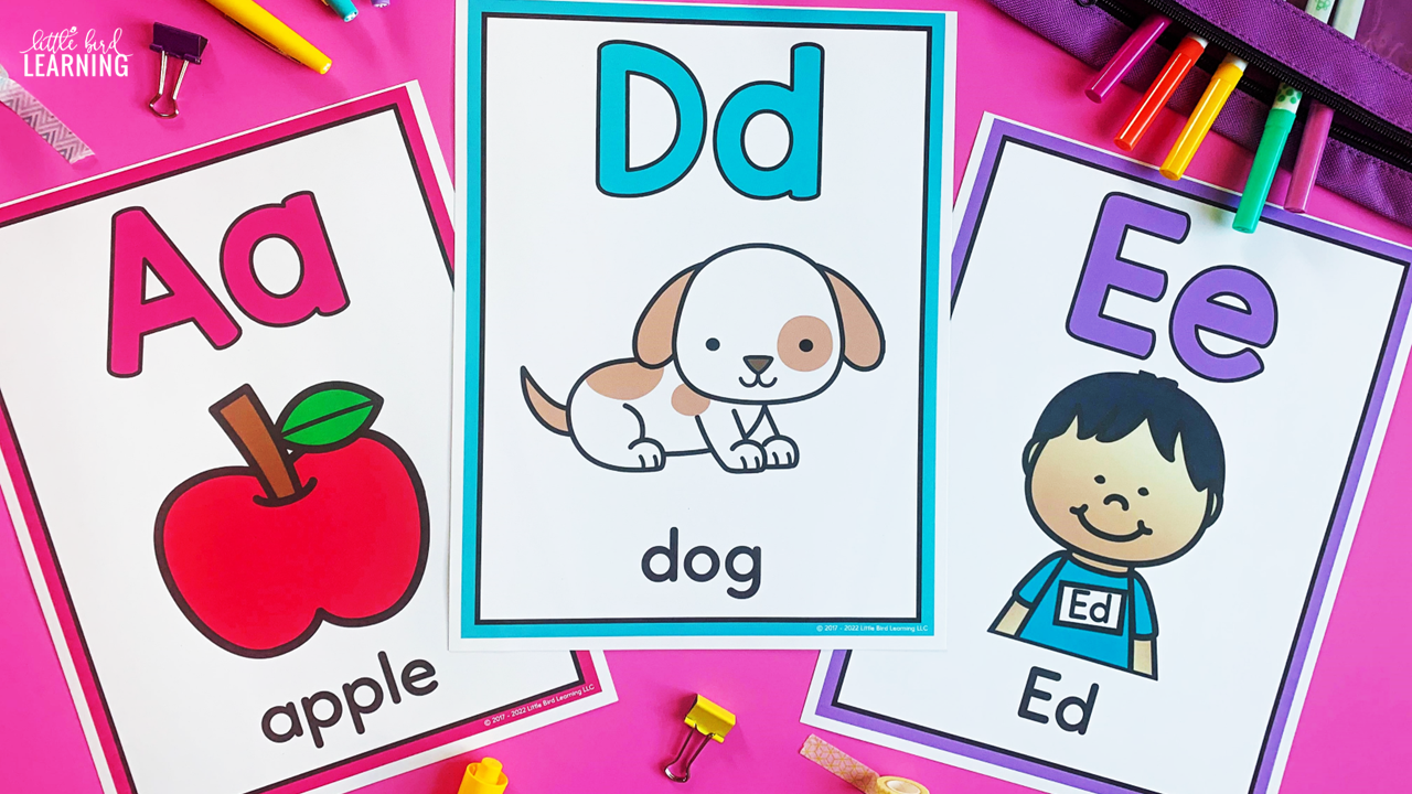 3 Mistakes Teachers Make with Letter Sound Posters | Little Bird Learning