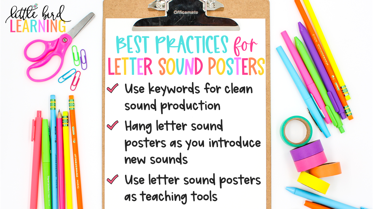 3 Mistakes Teachers Make with Letter Sound Posters | Little Bird Learning